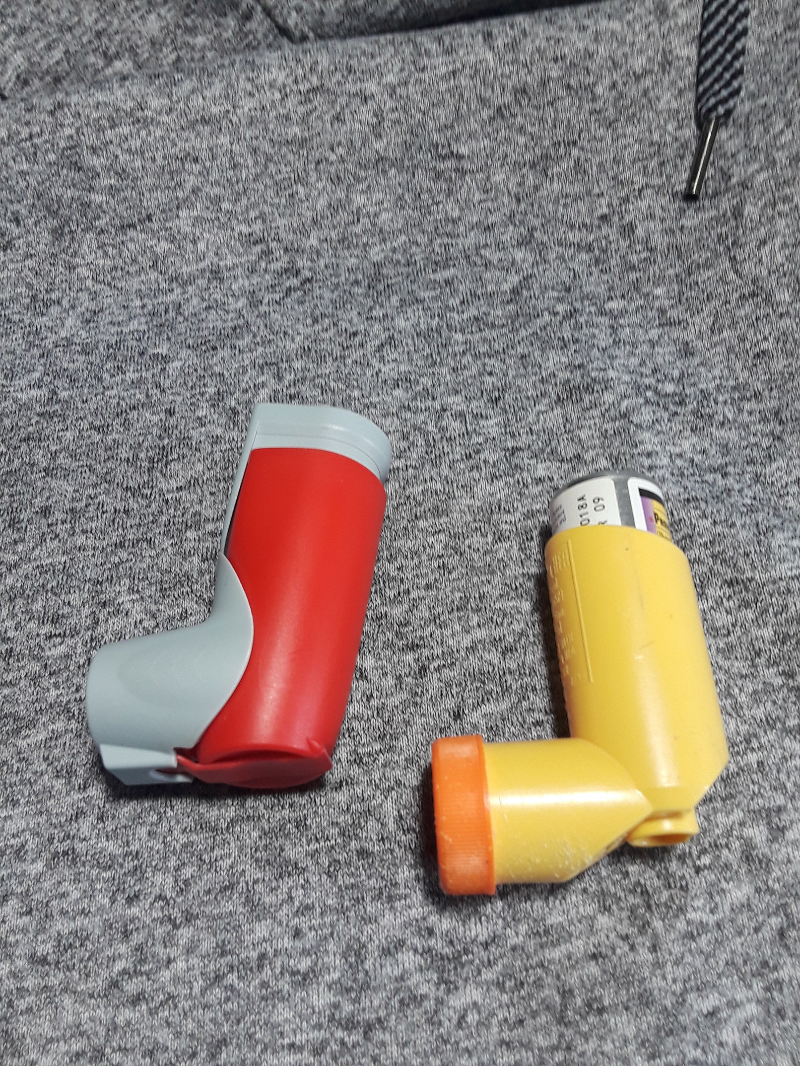 Black Inhaler Holder With Orange Skill and Cross Bones - Etsy