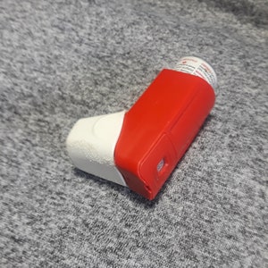 Black Inhaler Holder With Orange Skill and Cross Bones - Etsy