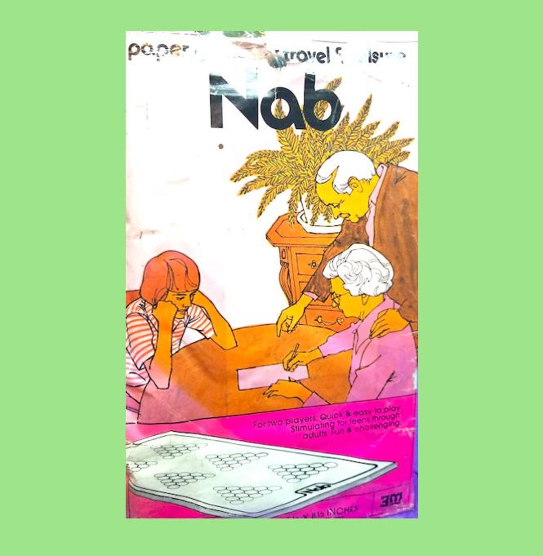 1970's "nab" Paper Board Game - Etsy