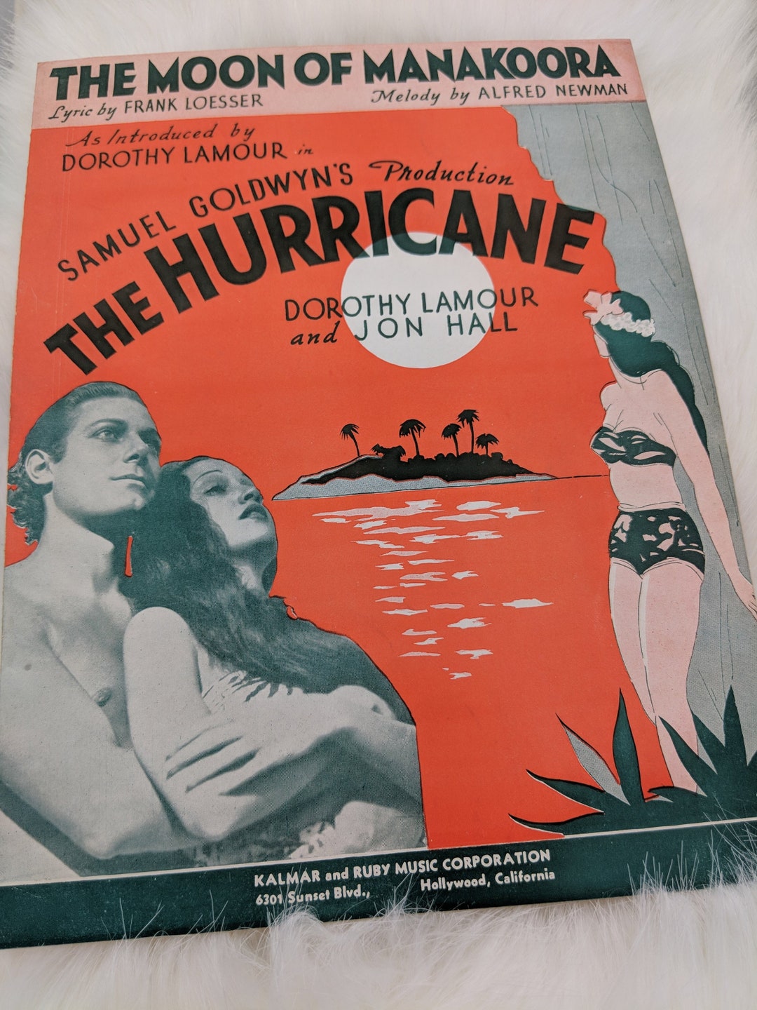 The Moon of Manakoora Sheet Music - 1937 - Etsy