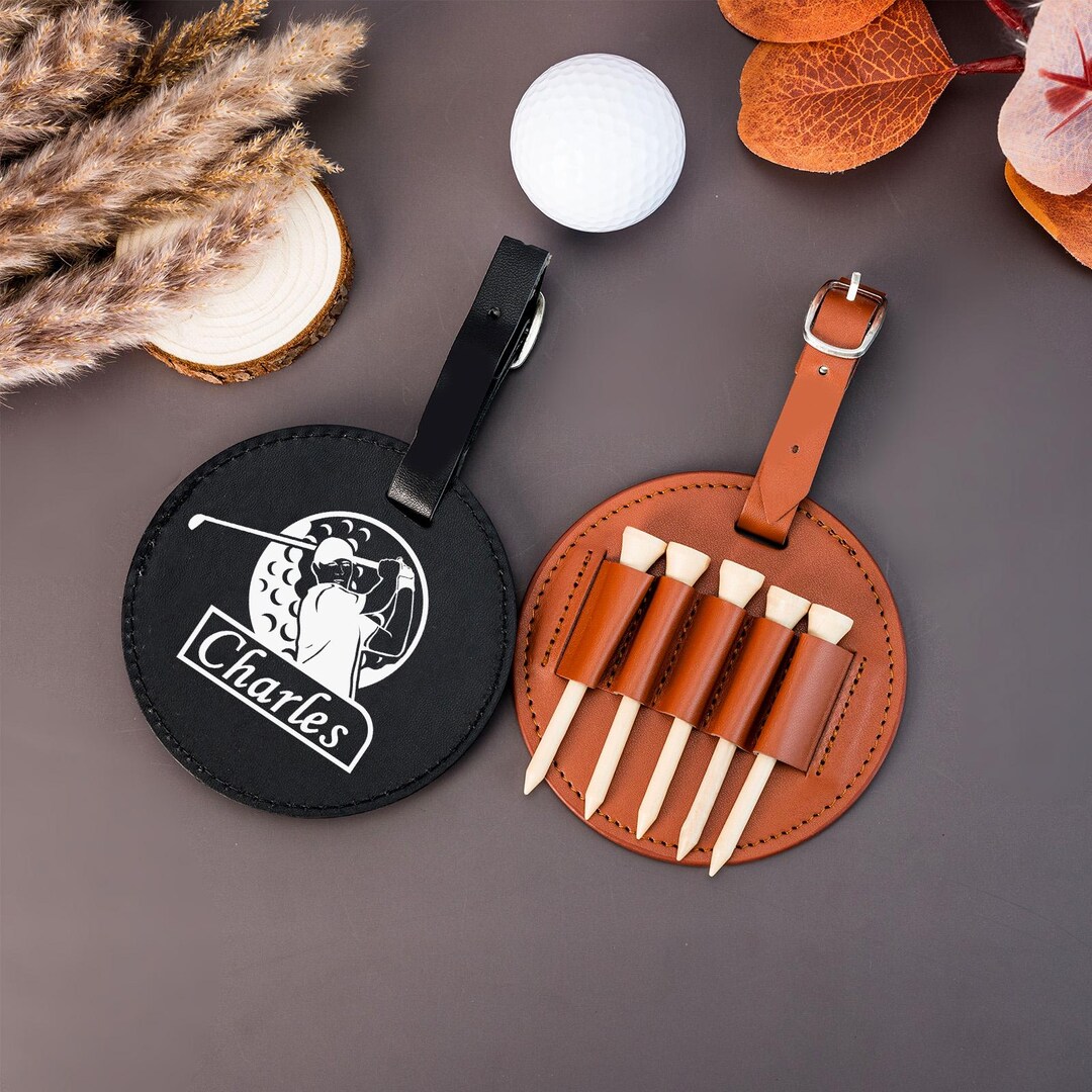 Leather Golf Bag Tag,custom Name Golf Bag Tag,personalized Golf Bag Tag ...