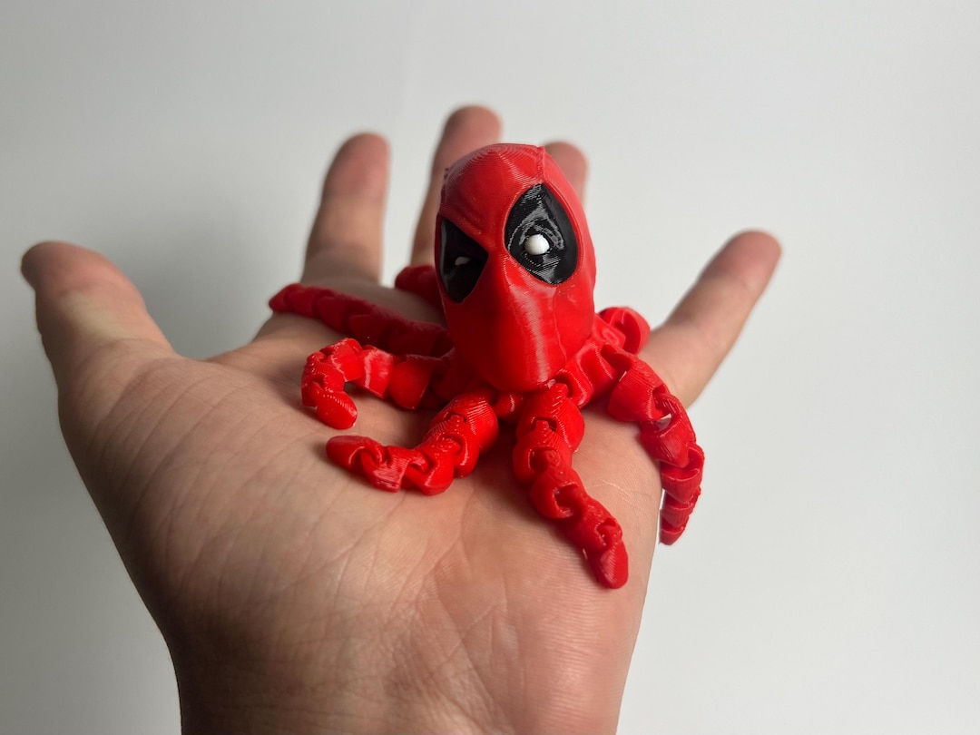 Deadpool Octopus 3D Printed viral gift for Him - Etsy