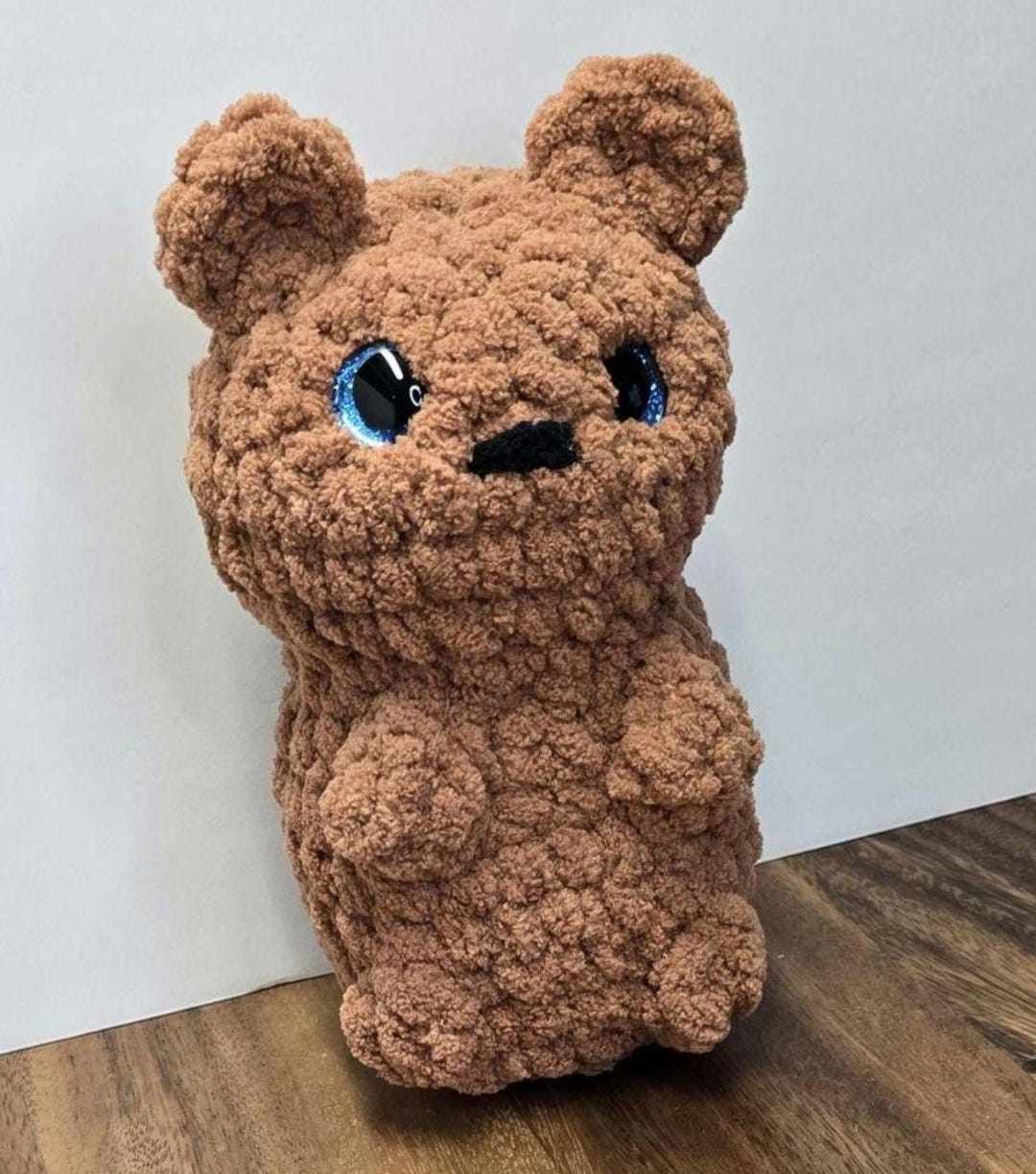 Crochet Teddy Bear, Gummy Bear, Homemade Plushie Stuffed Animal - Etsy