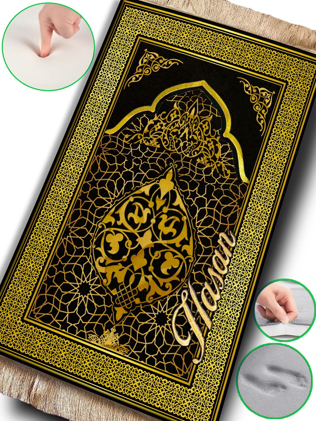 Soft Foam Padded Turkish Prayer Rug – Customizable Sajadah With ...