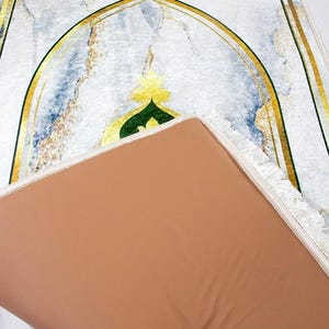 Custom Embroidered Foam Padded Prayer Mat – Luxurious Soft Turkish ...
