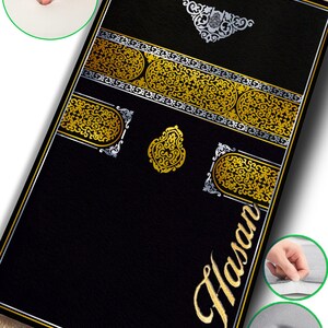 Personalized Foam Padded Prayer Rug – Soft Turkish Sajadah Custom ...