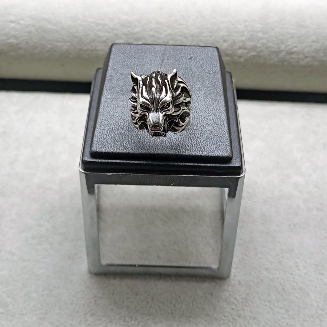 Anillo de cabeza de tigre de plata esterlina, joya de animal para ...