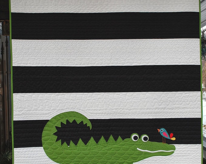 PDF A is for Alligator Quilt Pattern in a PDF for Digital Download - Etsy