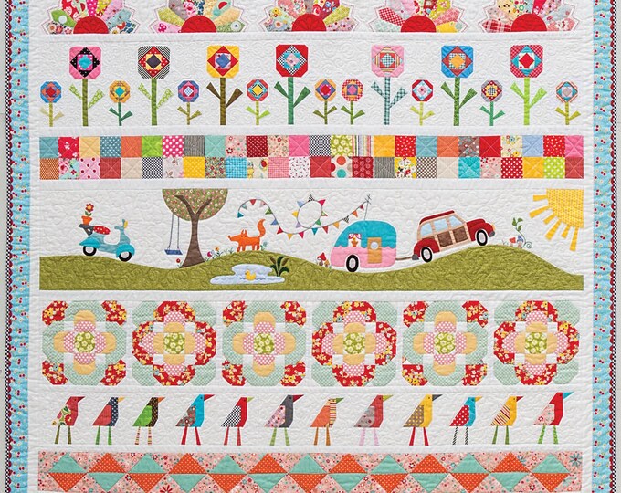 Pipers Girls Row by Row Quilt Kit All Rows and Sashing Book With ...