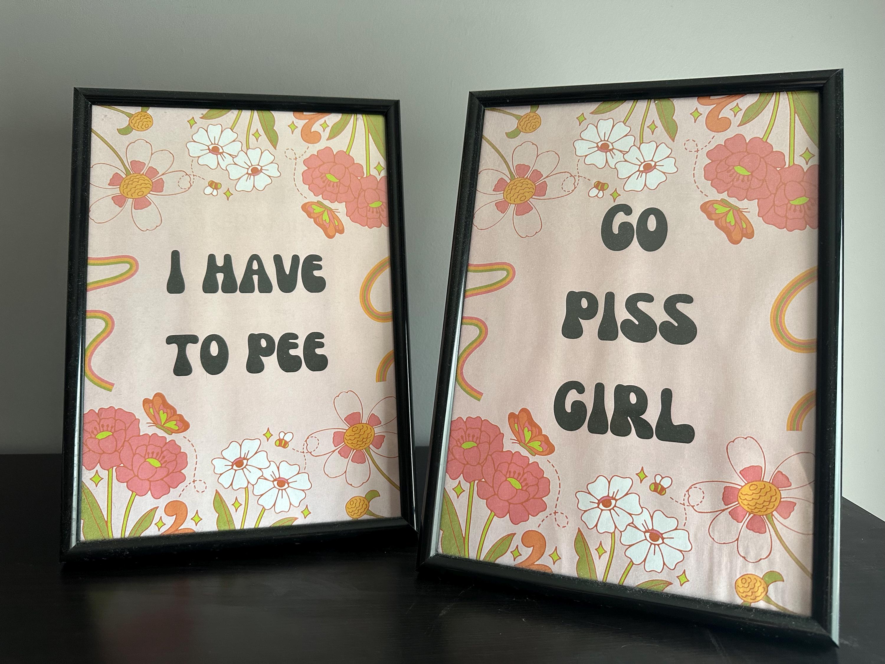 Go Piss Girl Meme Print - Etsy