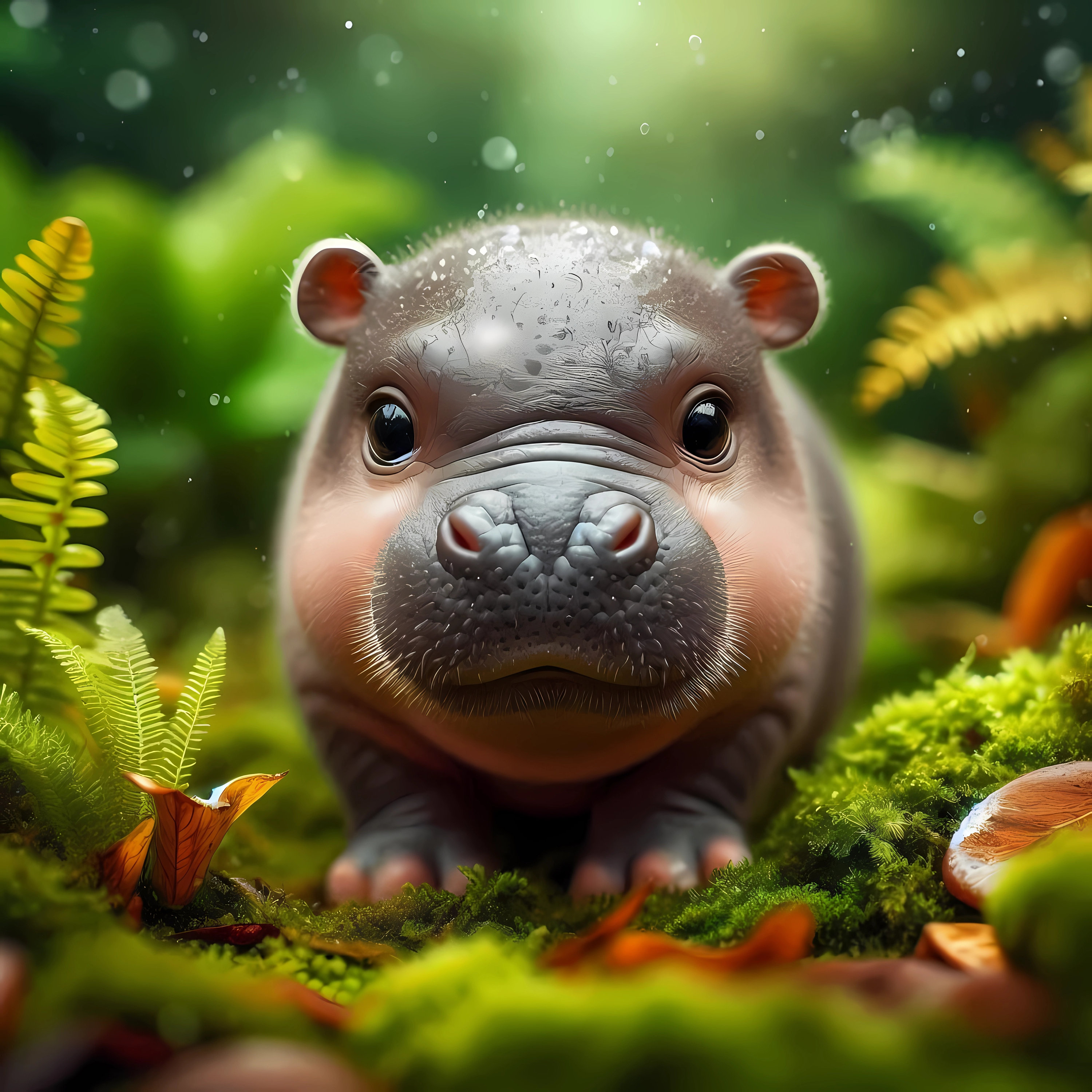 Cute Pygmy Hippo - Etsy