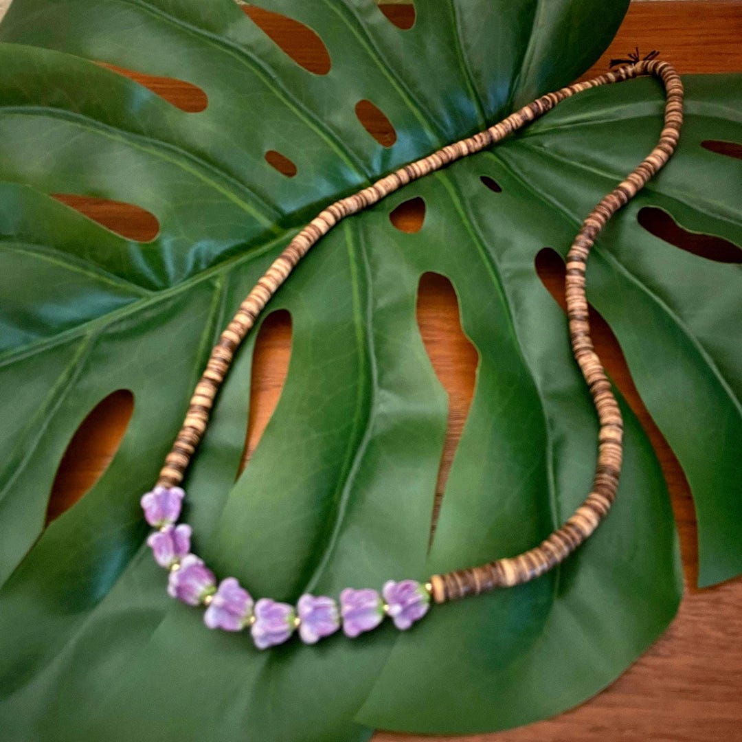Crown Flower Collection Single Strand Lei Necklace 7 8 Crown Flower ...