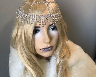 Rhinestone Headdress - Etsy