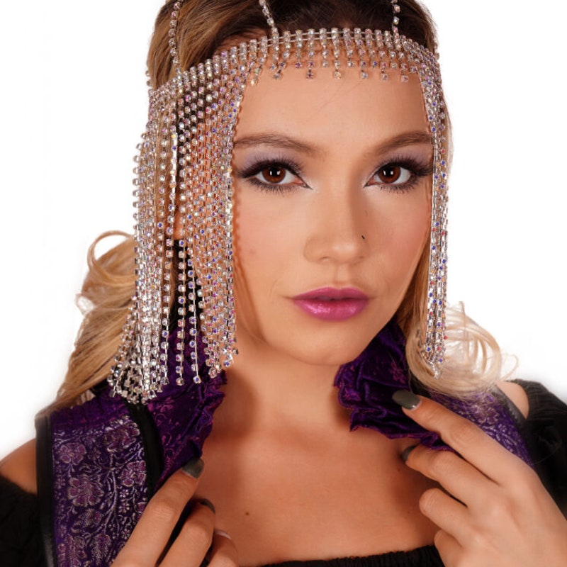 Rhinestone Headdress - Etsy