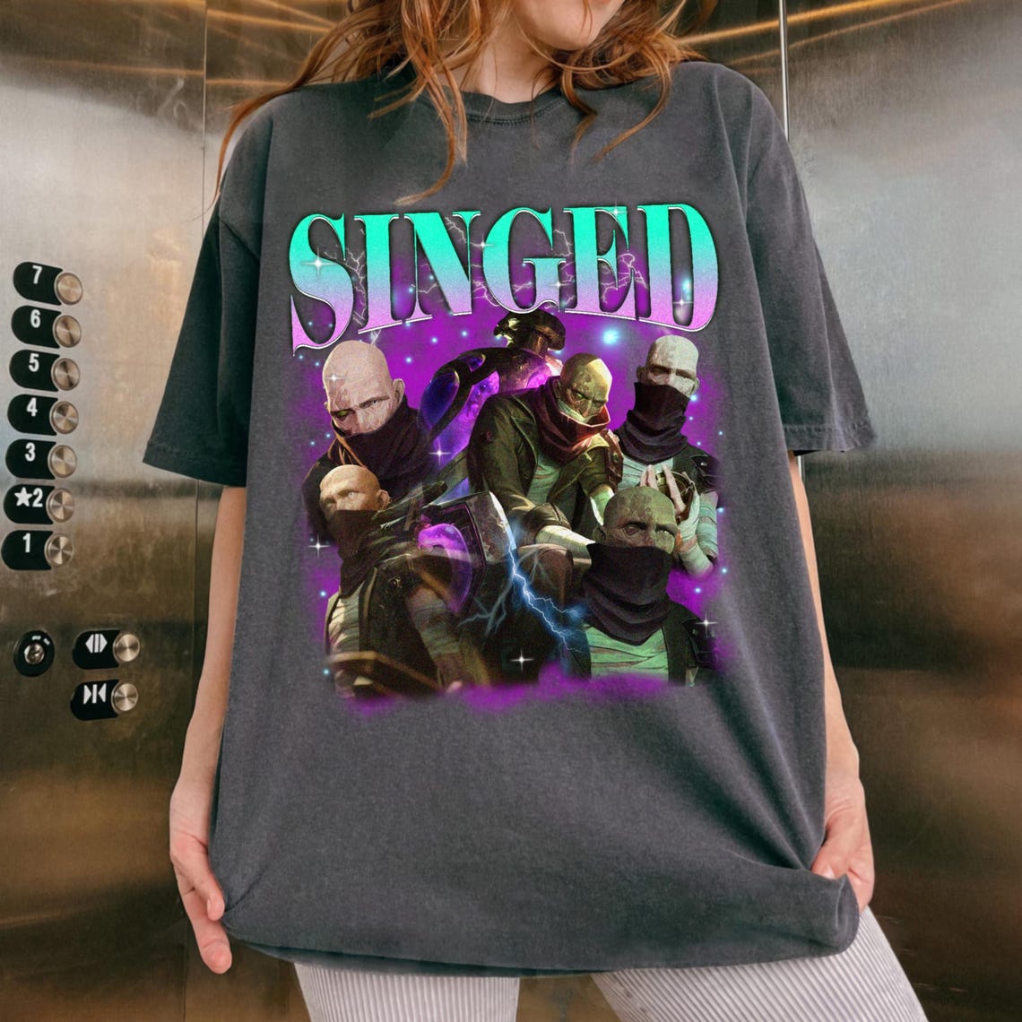 Singed Arcane Bootleg Shirt Png Vintage Streetwear League of Legends ...