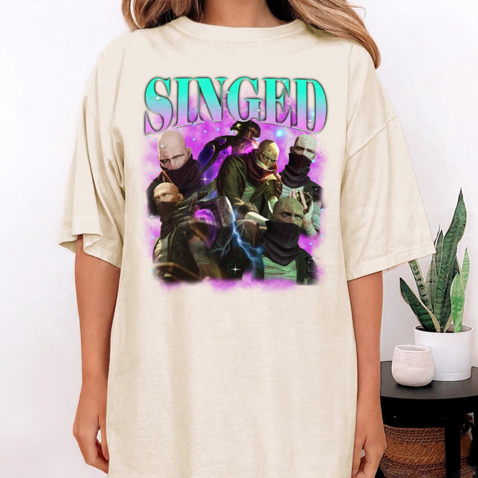 Singed Arcane Bootleg Shirt Png Vintage Streetwear League of Legends ...