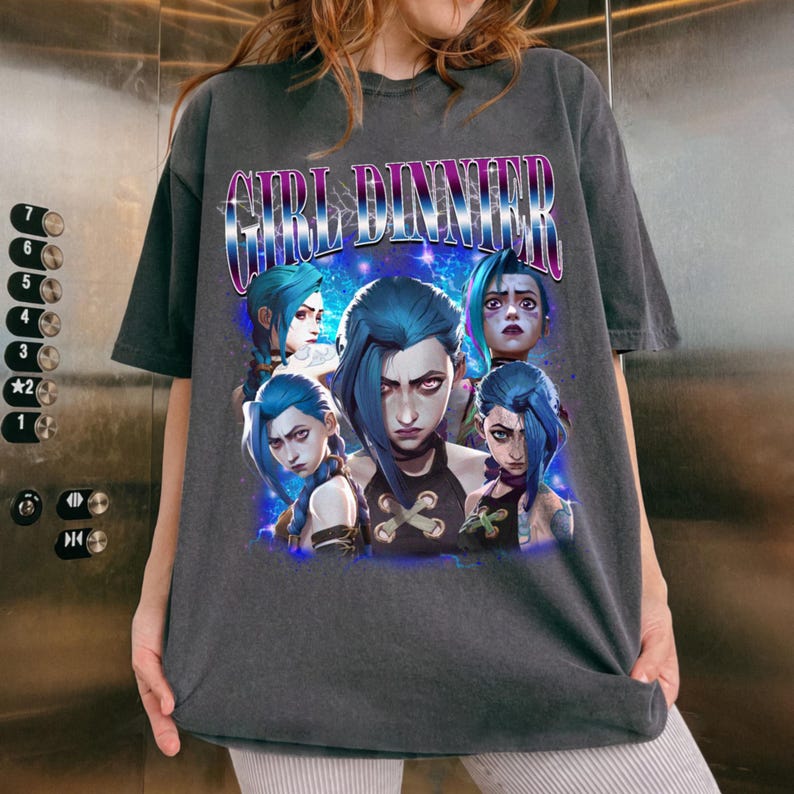 Jinx Arcane Bootleg Shirt Png, Powder Png, League of Legends Png Anime ...
