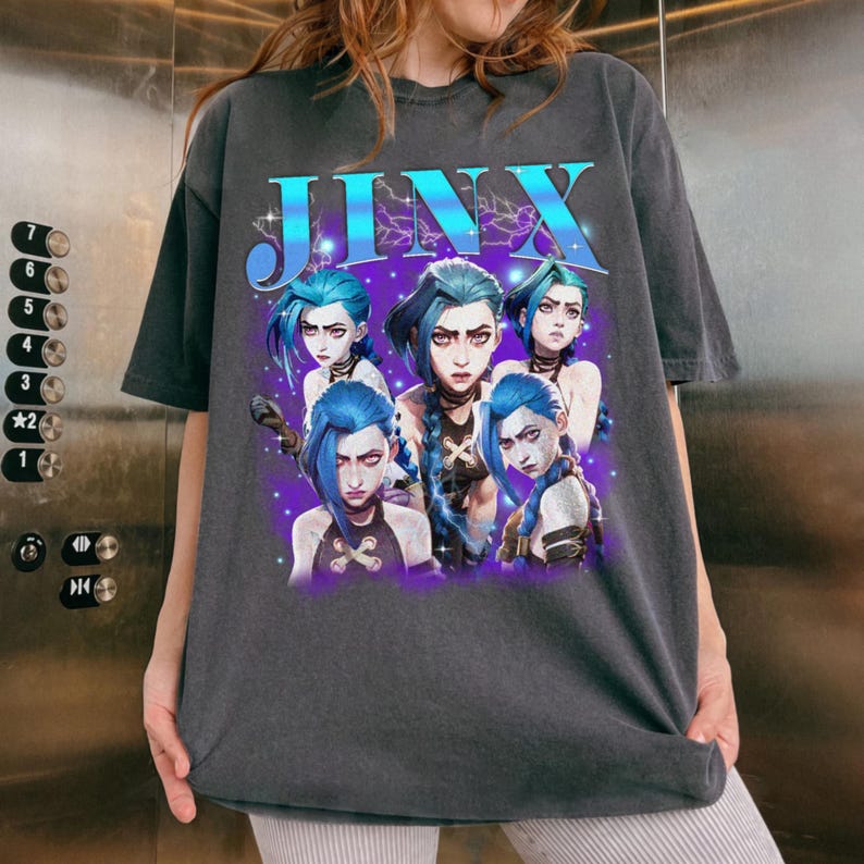 Jinx Arcane Bootleg Shirt Png Vintage Streetwear League of Legends Png ...