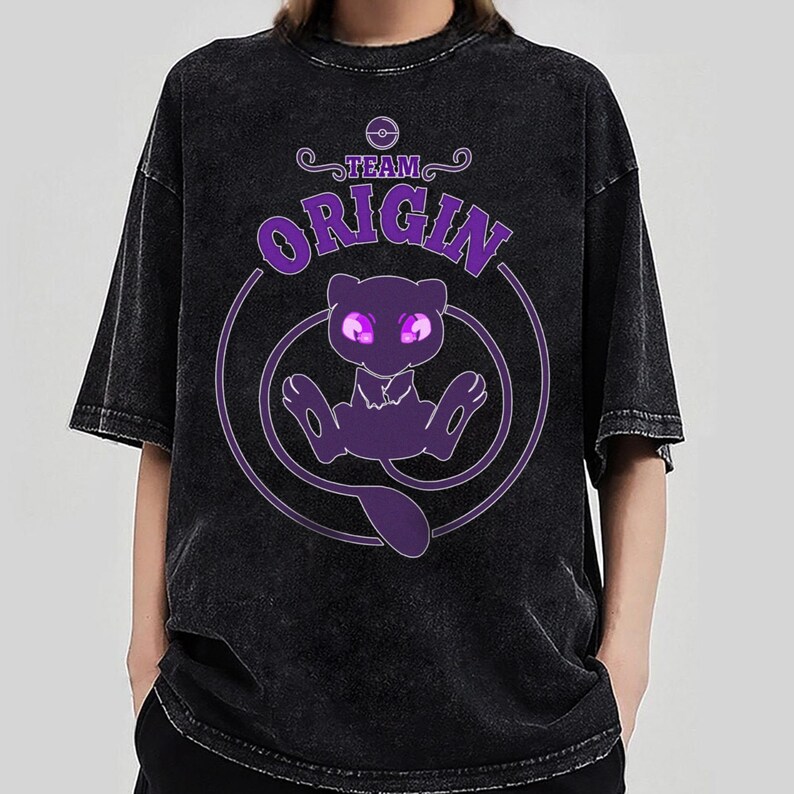 Mew Shirt Png, Team Origin PKM Png, Anime Gift Png, 90s Monster ...