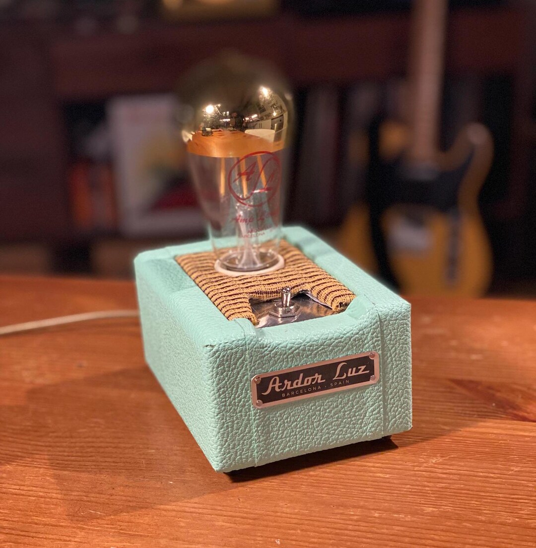 Classic Vintage Amplifier Inspired Table Lamp Edison LED Bulb Surf ...