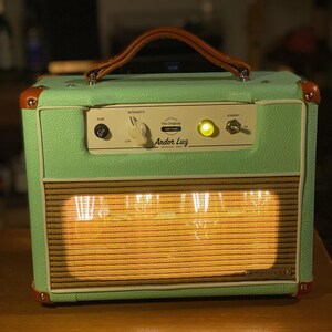 Classic Vintage Amplifier Inspired Table Lamp Edison LED Bulb With ...