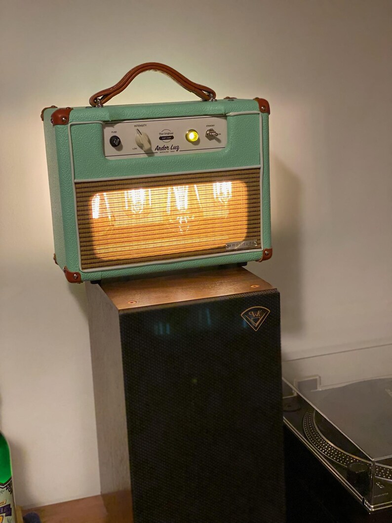 Classic Vintage Amplifier Inspired Table Lamp Edison LED Bulb With ...