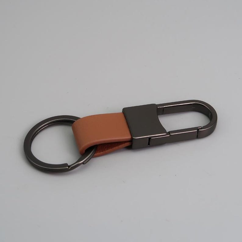 Custom Keychain,key Fob Leather Tactical Key Carabiner Fob Military ...