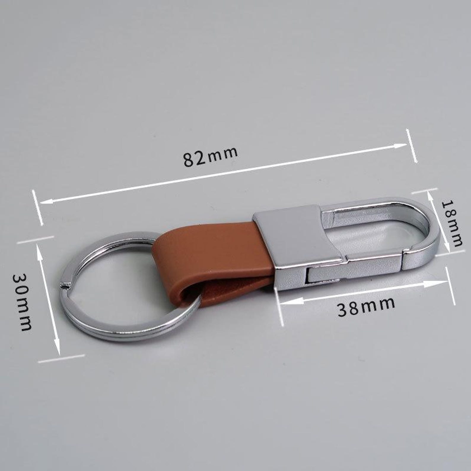 Custom Keychain,key Fob Leather Tactical Key Carabiner Fob Military ...