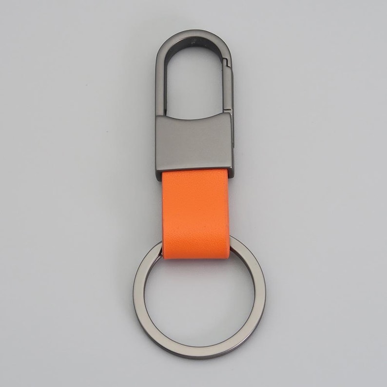 Custom Keychain,key Fob Leather Tactical Key Carabiner Fob Military ...