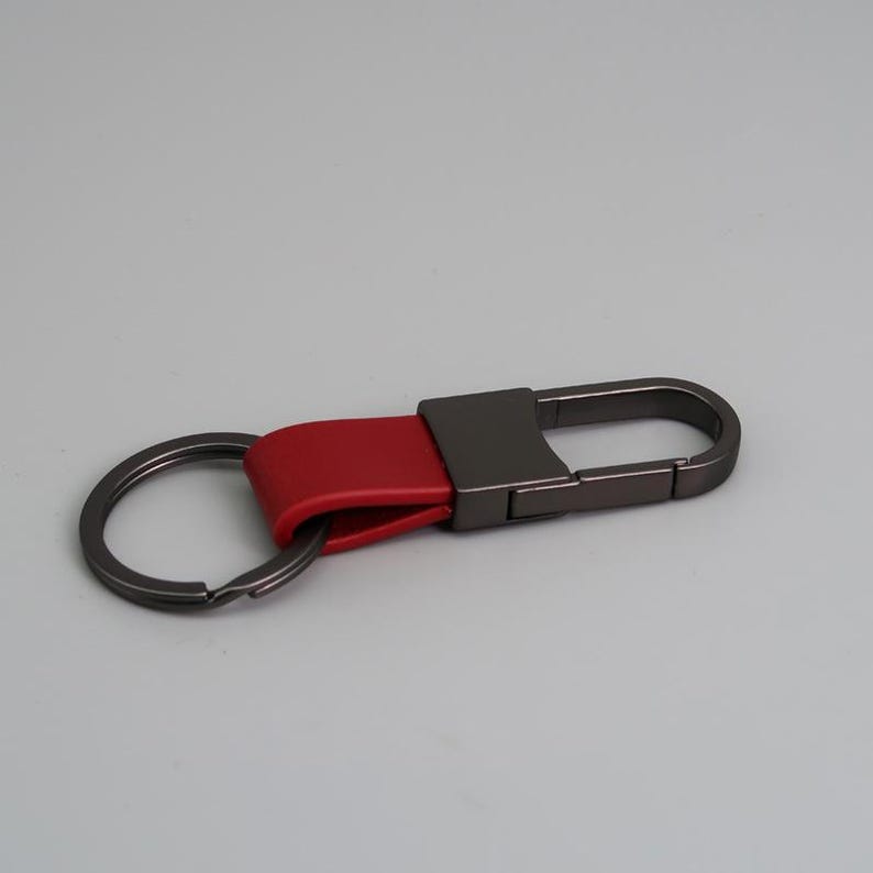 Custom Keychain,key Fob Leather Tactical Key Carabiner Fob Military ...