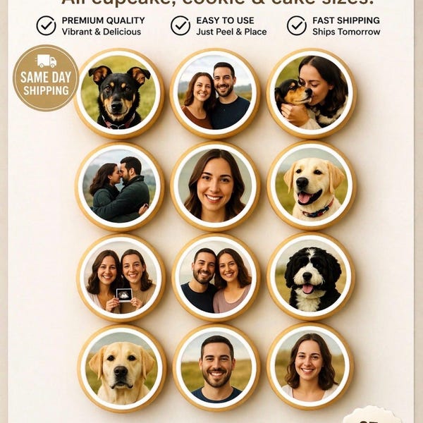 Custom Printed Edible Images - Etsy