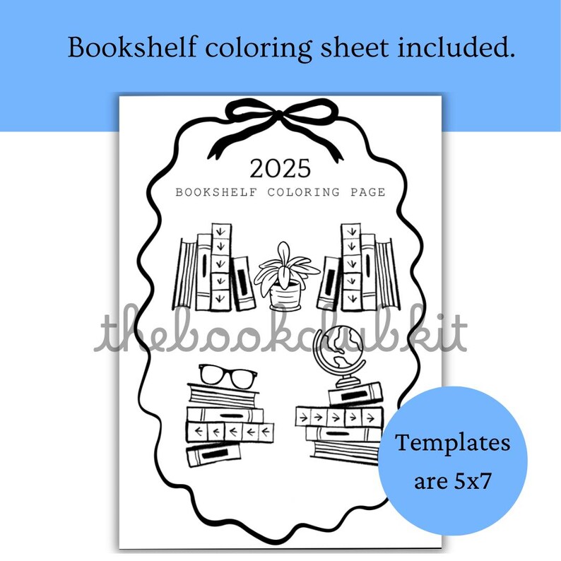 Coquette Book Club Calendar 2025 Custom Bookmarks for Book Lovers ...