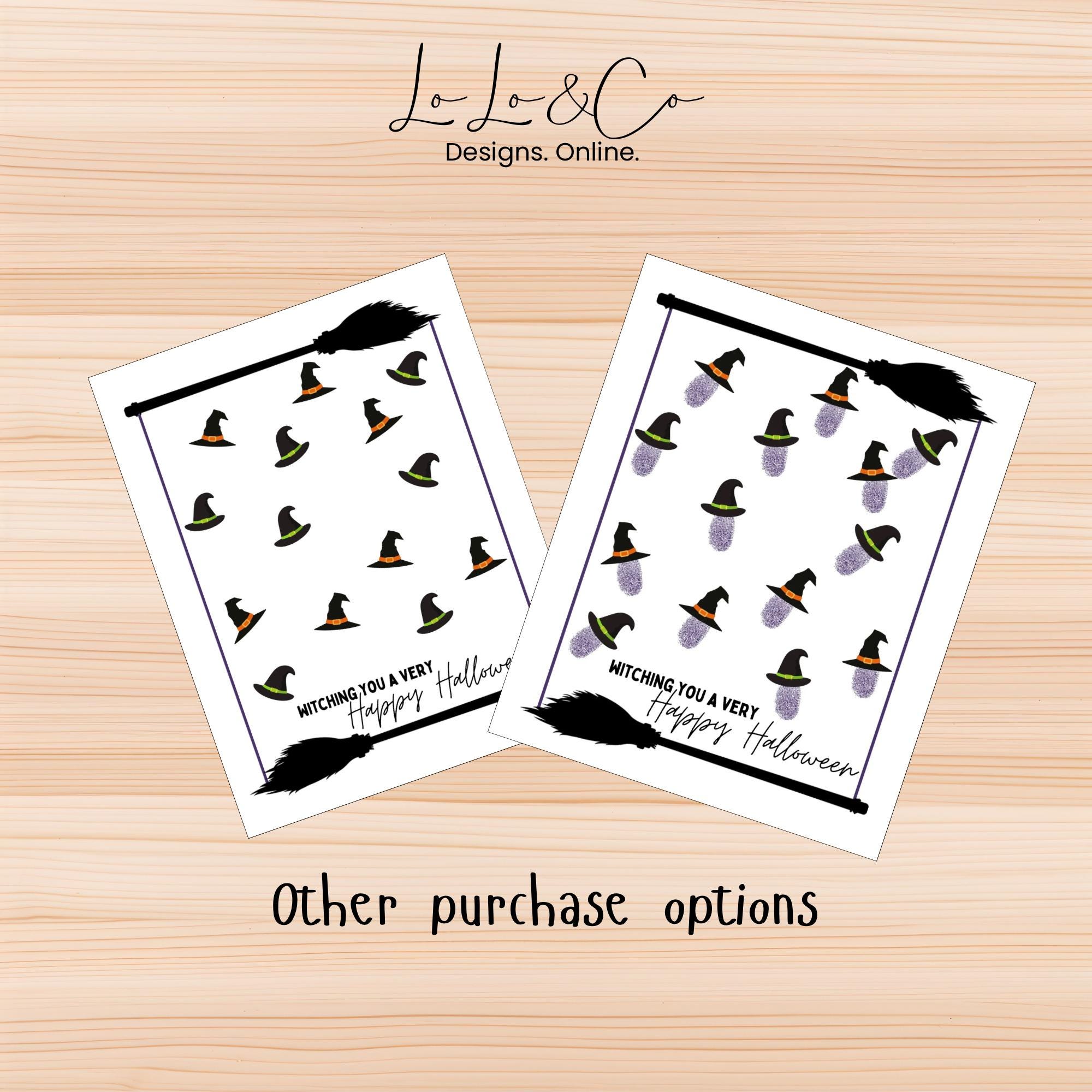 Halloween Thumbprint Art, Halloween Fingerprint Art, Halloween Kids ...