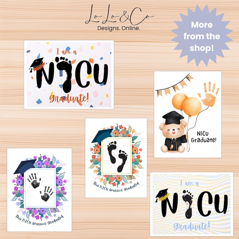 NICU Footprint Crafts, NICU Graduate, NICU Handprint Craft, Nicu ...