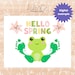 Spring Footprint Craft for Kids, Spring Footprint Art, Hello Spring ...