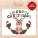 Christmas Footprint Art, My First Christmas Keepsake, Christmas ...