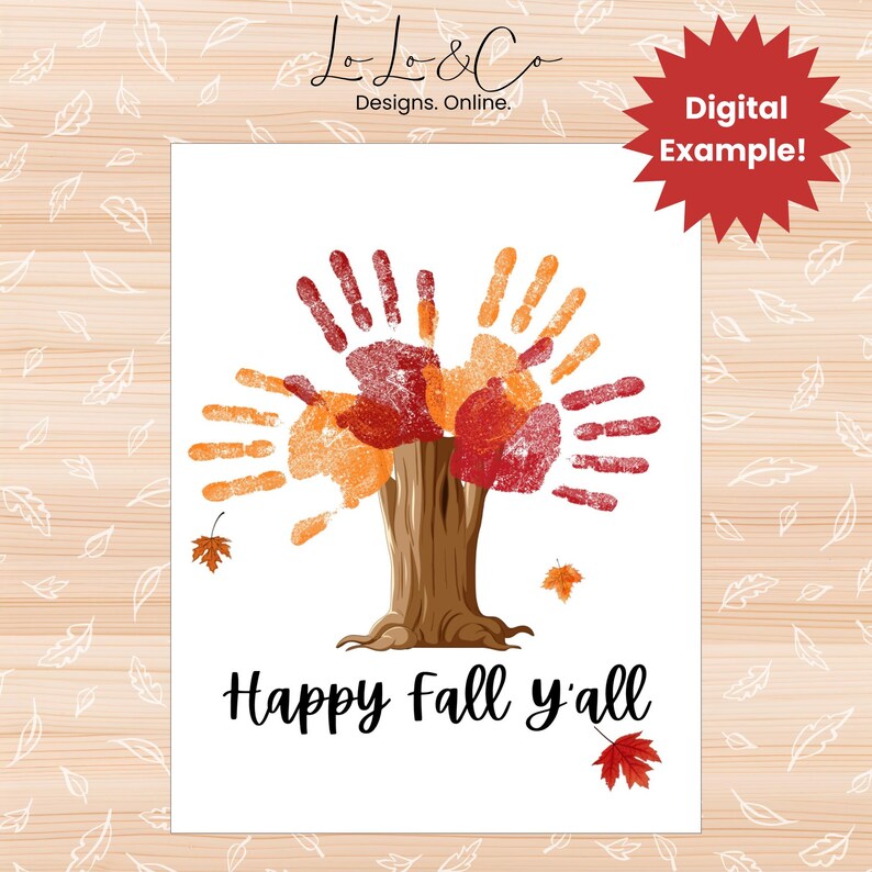 Fall Handprint Craft, Autumn Handprint Craft, Fall Toddler Craft ...