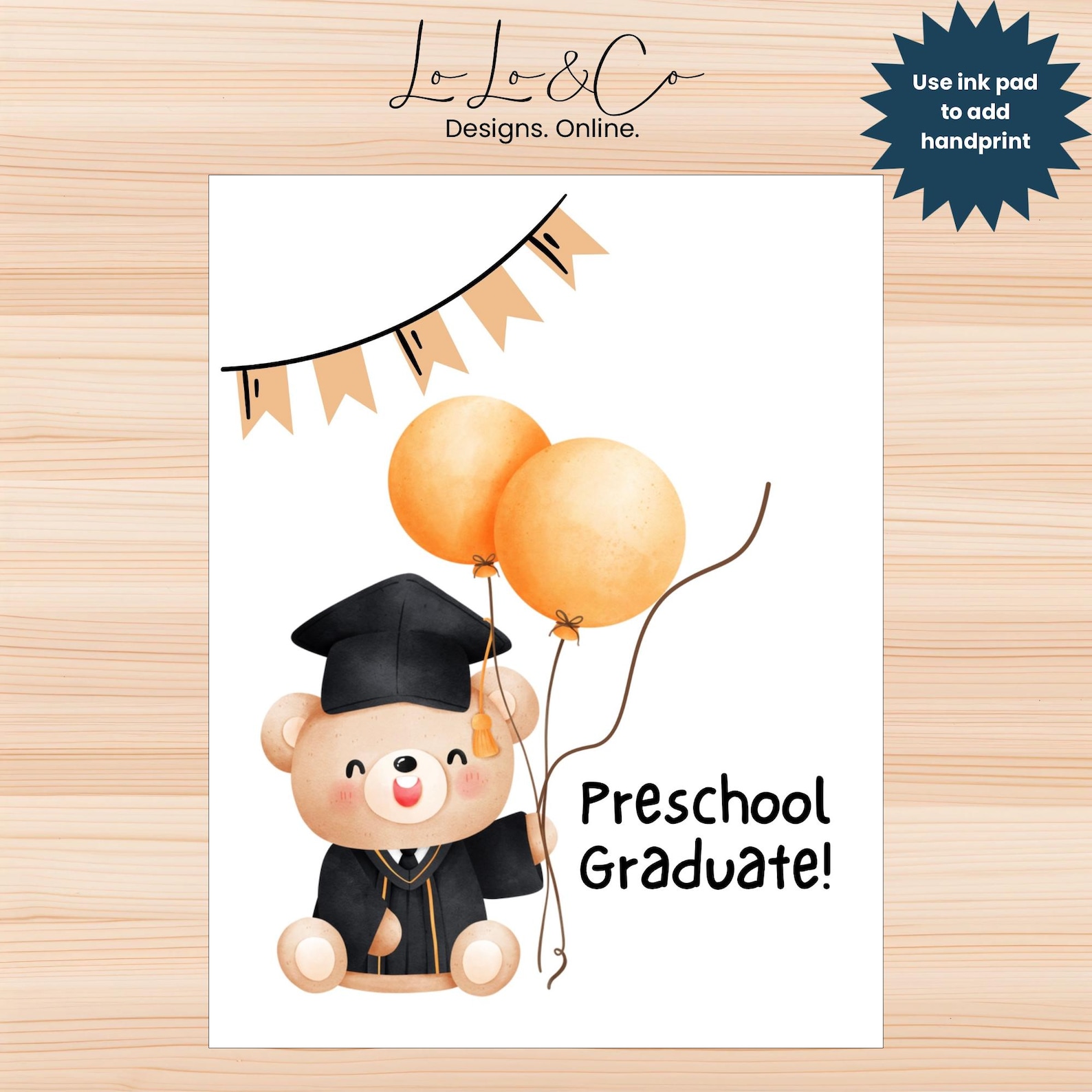 Preschool Graduation Handprint Art, Preschool Graduation Keepsake, 2025 ...