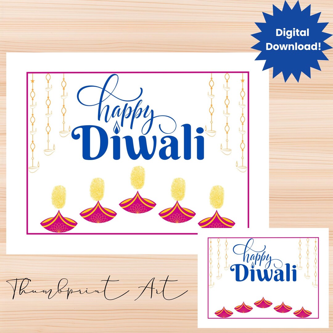 Diwali Day Handprint, Diwali Gifts, Diwali Kids Craft, Festival of ...