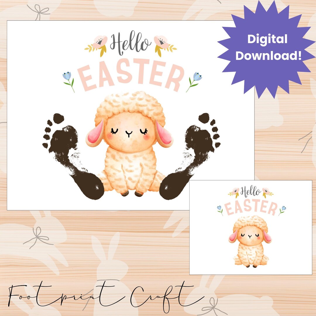 Easter Footprint Crafts, Easter Craft for Toddlers, My First Easter ...