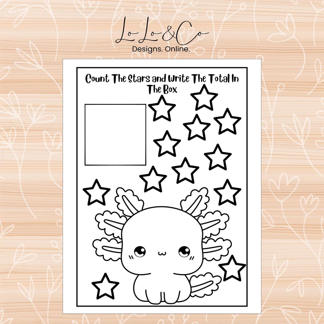 Axolotl Craft, Axolotl Activity Book, Axolotl Activities, Kids Activity ...