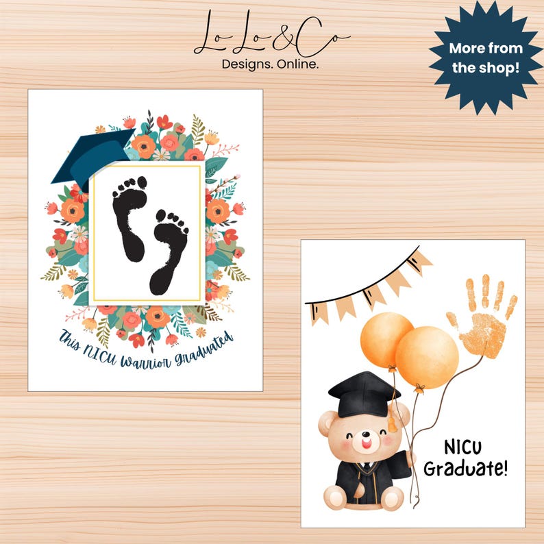 NICU Footprint Crafts, NICU Graduate, Leaving NICU Sign, Nicu ...
