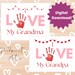 Valentine's Day Handprint Craft, Valentines Gift for Grandparent ...