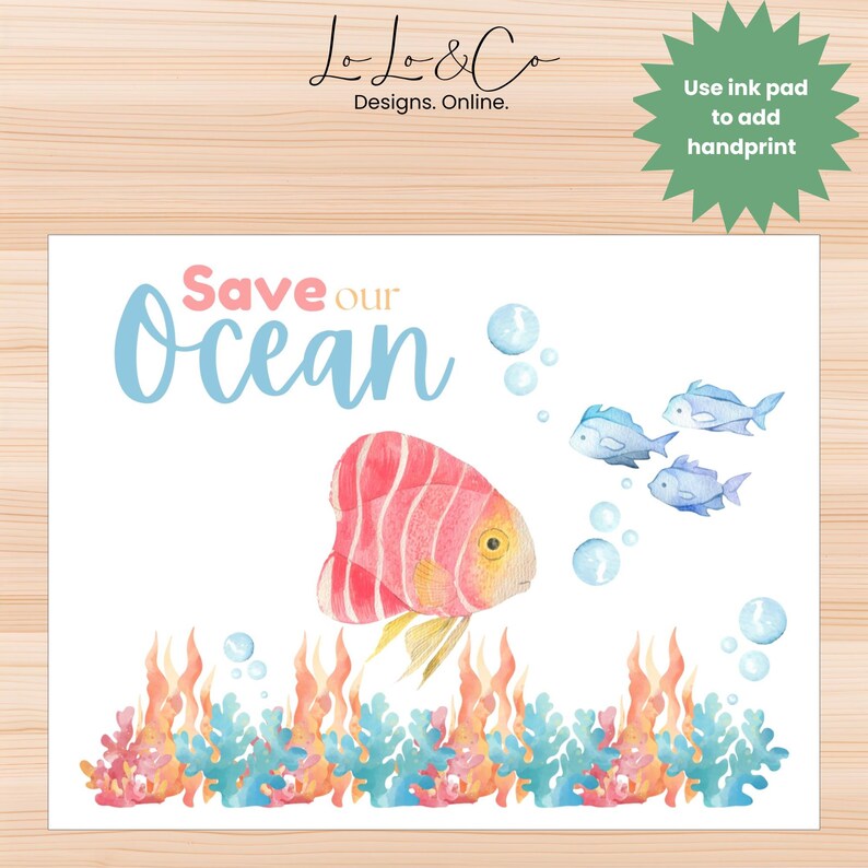 Earth Day Craft Projects, World Ocean Day, Earth Day Handprint Art ...