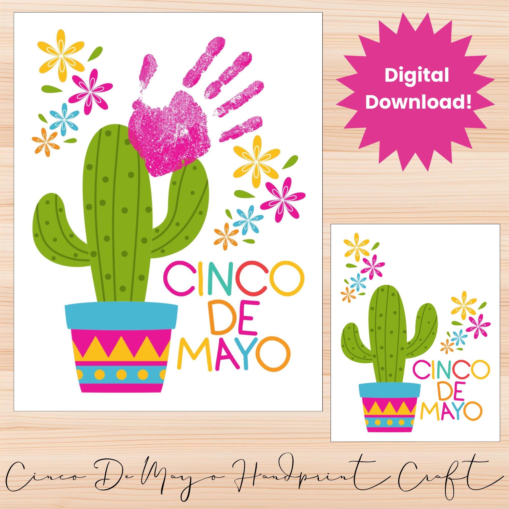 Cinco De Mayo Handprint, Cinco De Mayo Craft, Cinco De Mayo Kids Craft ...