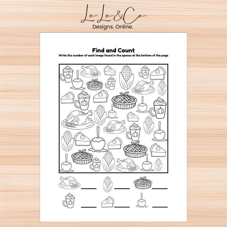 I Spy Fall Printable,i Spy Fall Activity for Kids, Thanksgiving ...