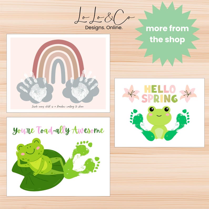 Spring Footprint Craft for Kids, Spring Footprint Art, Hello Spring ...