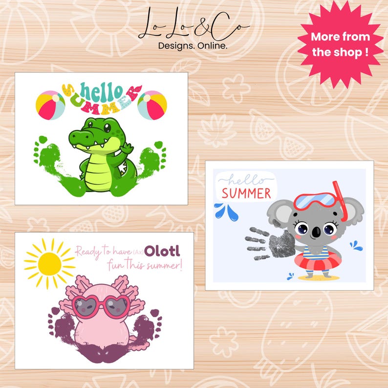 Summer Footprint Art, Summer Toddler Craft, Summer Kids Activities ...