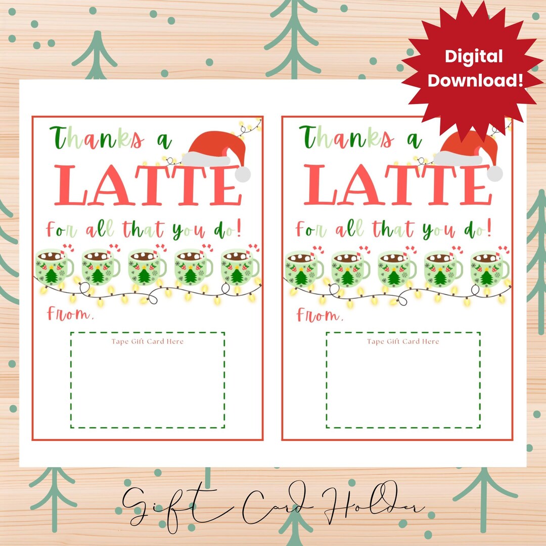 Christmas Gift Card Holder Printable, Printable Holiday Gift Card ...