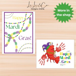 Mardi Gras Handprint Craft, Mardi Gras Craft Kit for Kids, Mardi Gras ...